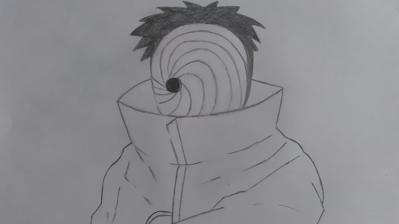 Como Desenhar Obito Tutorial Passo a Passo - YouTube