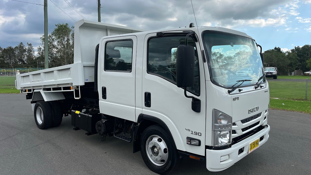 2019 Isuzu Npr Crew Cab Tipper - YouTube