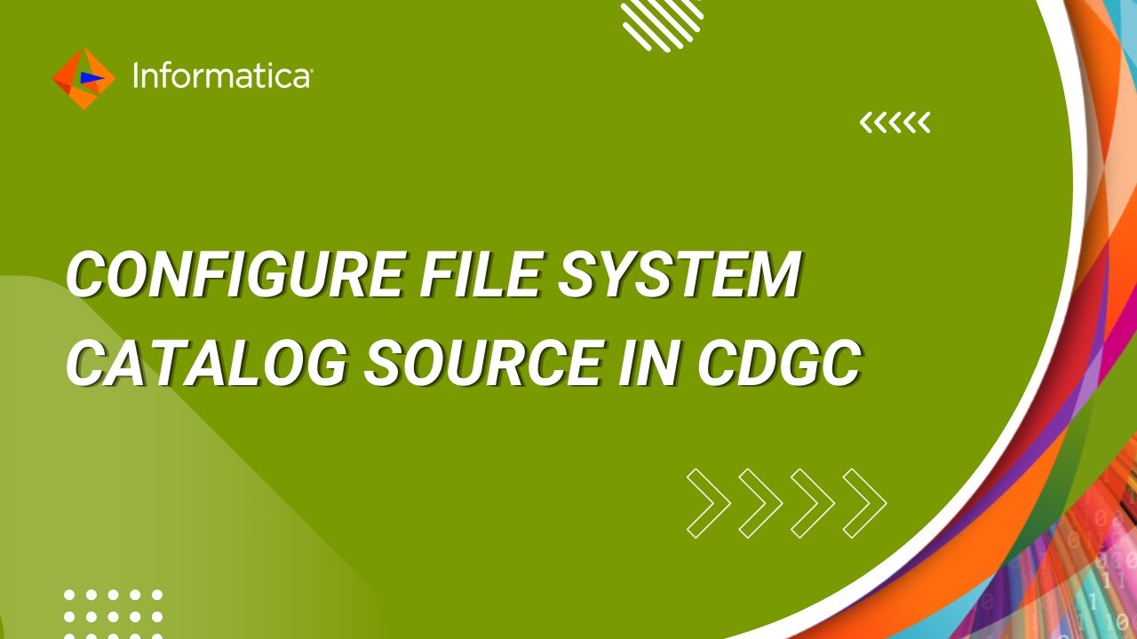 How to Configure File System Catalog Source in CDGC - YouTube