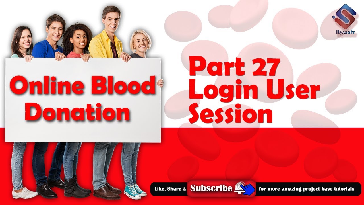 Online Blood Donation Part 27 Login User Session - YouTube