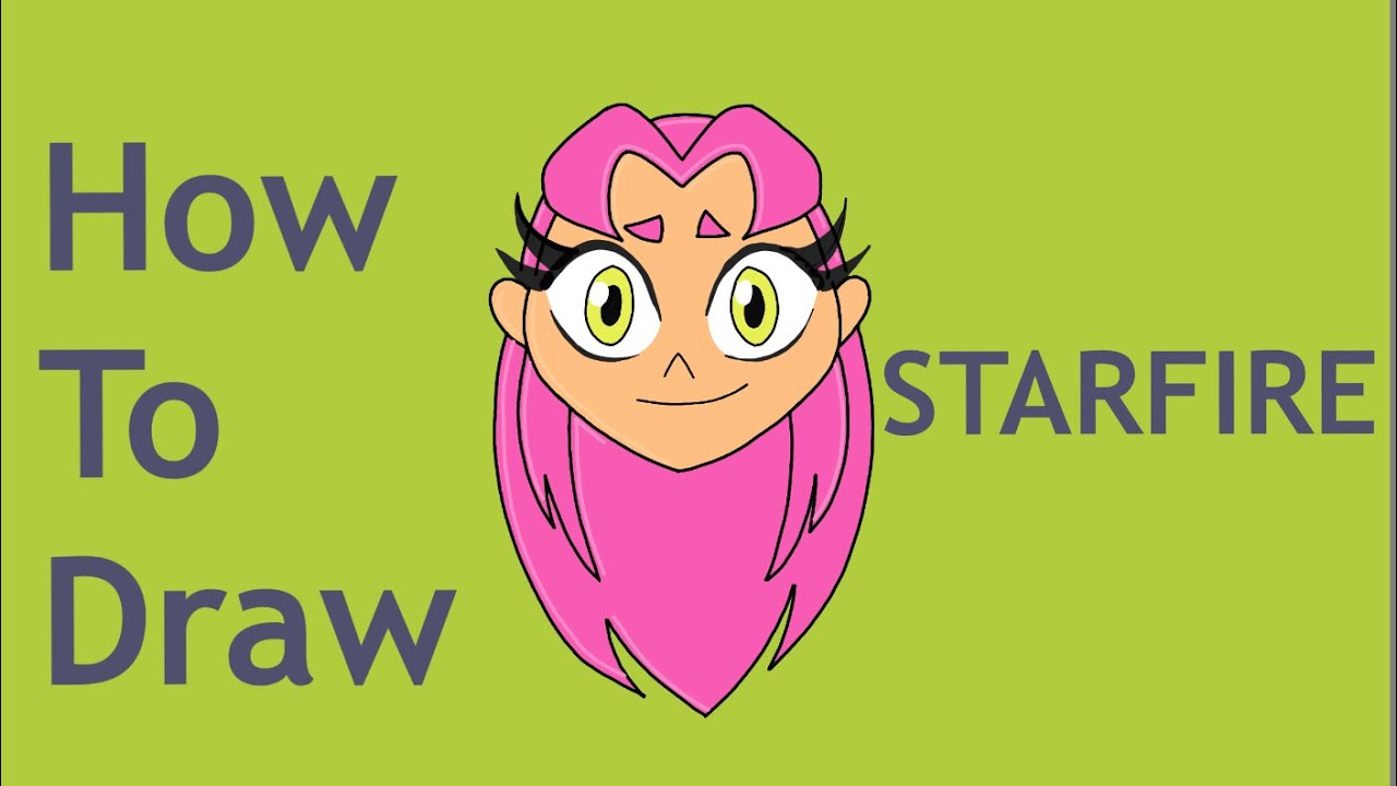How To Draw Starfire - YouTube