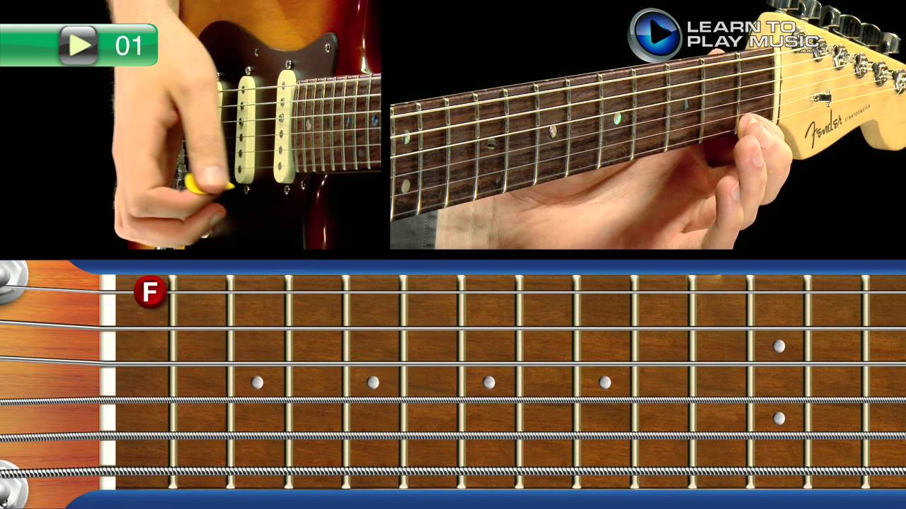 Ex001~2 How to Play Guitar - Guitar Lessons for Beginners Book 1 - YouTube
