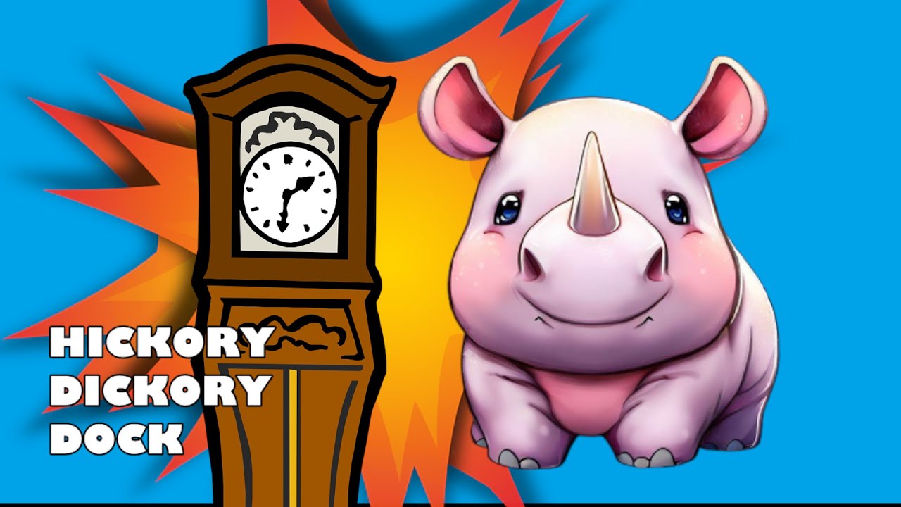 Hickory Dickory Dock Rhino Bounce 60 | Nursery Rhymes & Kids Songs ...