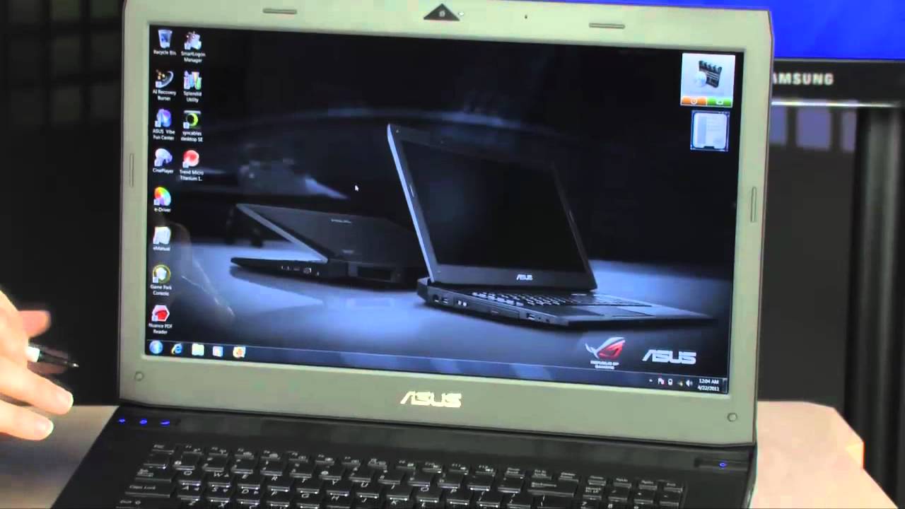 ASUS G73SW-XT1 Laptop - YouTube