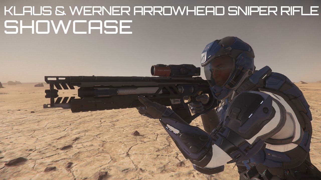 Star Citizen - Klaus & Werner Arrowhead Sniper Rifle Showcase - YouTube