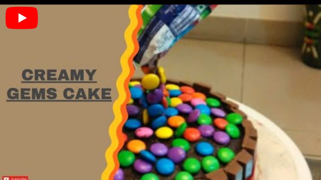 Creamy Gems Cake - YouTube
