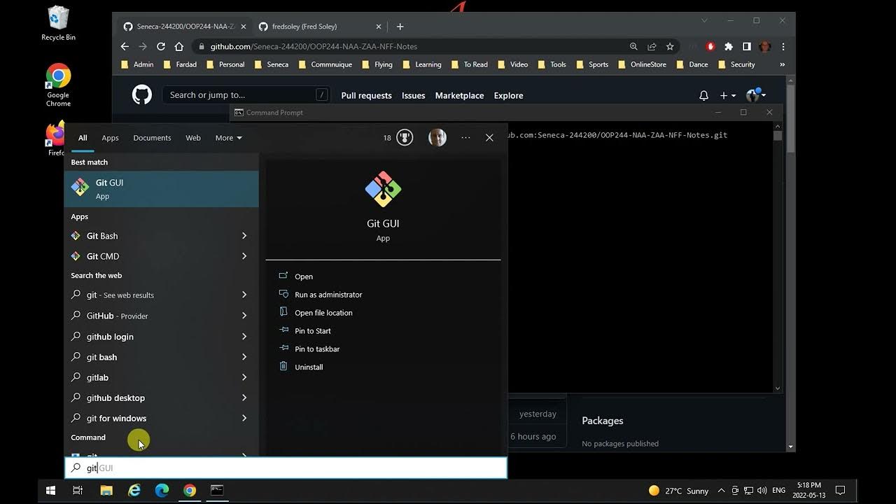 WZ09 - Creating SSH key using Git GUI for windows git command line (Windows only) - YouTube