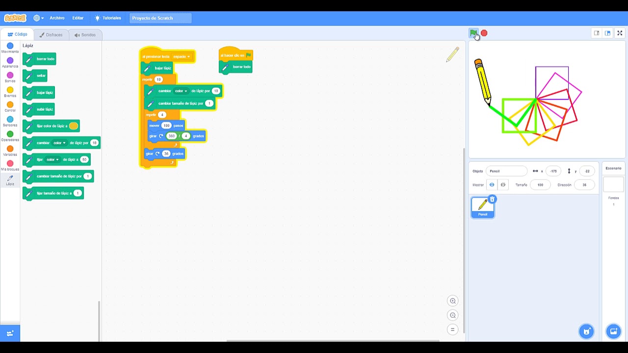 Mandalas en Scratch - YouTube
