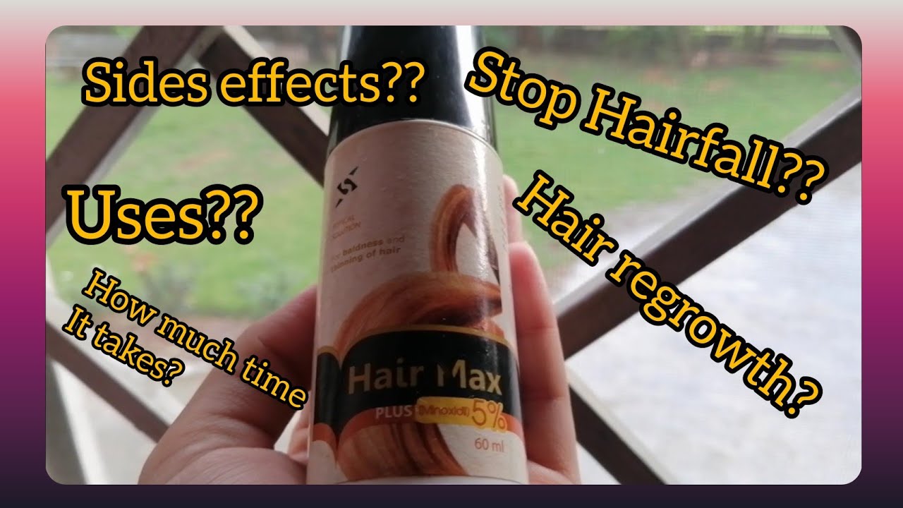 Hair max spray side effects?? How to use hair max/detail video - YouTube