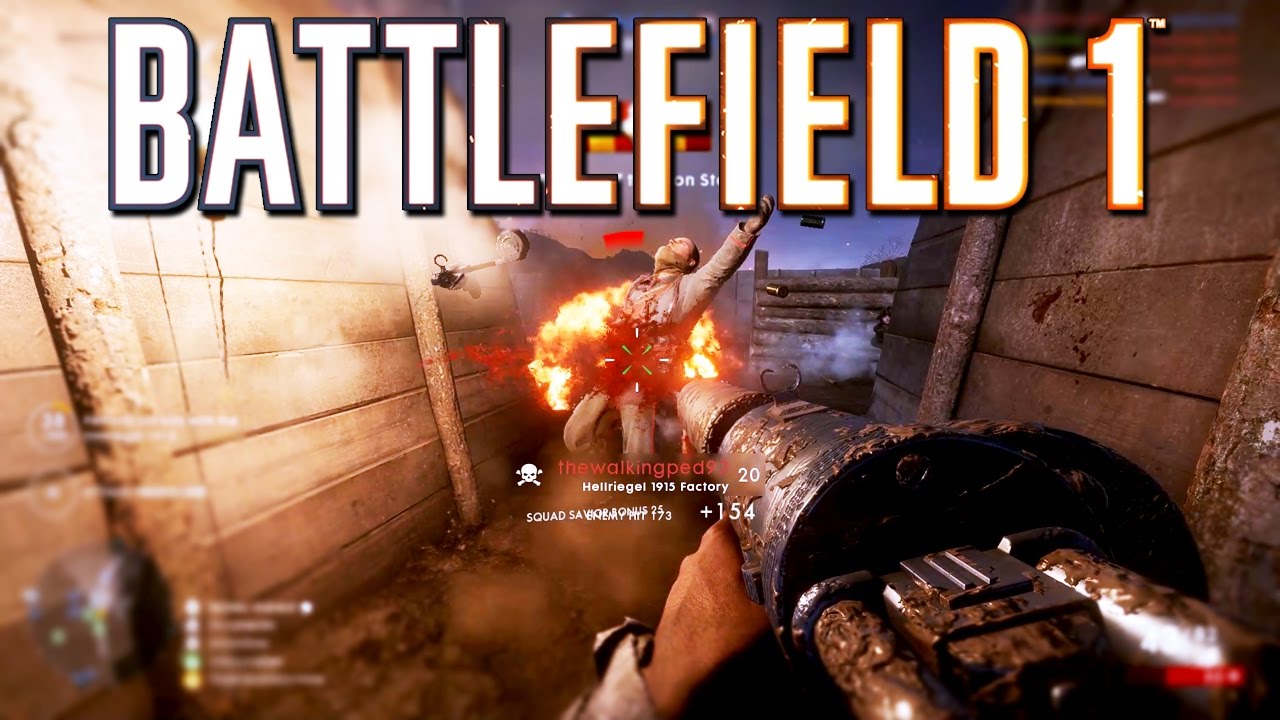 Battlefield 1: Trench Warfare at Night! (New Night Map Neville Nights ...
