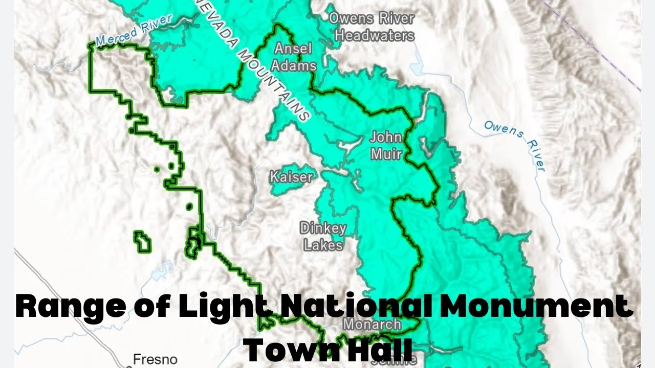 Range of Light National Monument Town Hall - Clovis Ca - YouTube