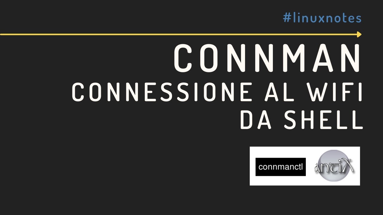 Connman per collegarsi al Wifi da shell - YouTube