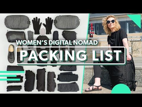 Women’s Digital Nomad Packing List | Clothing & Toiletries For Minimalist Carry On Travel