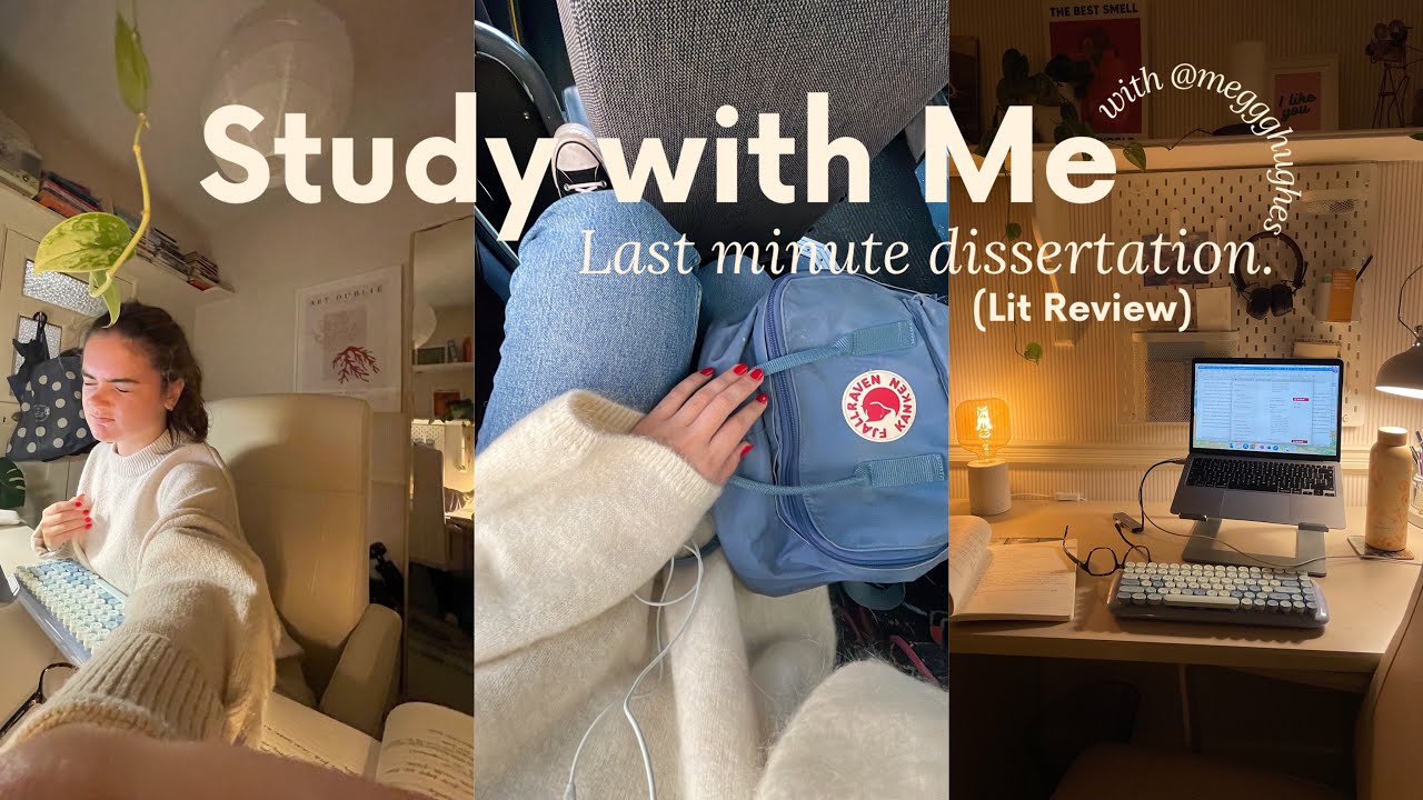 Completing an assignment last minute 🫣 a realistic study with me 💌 ...