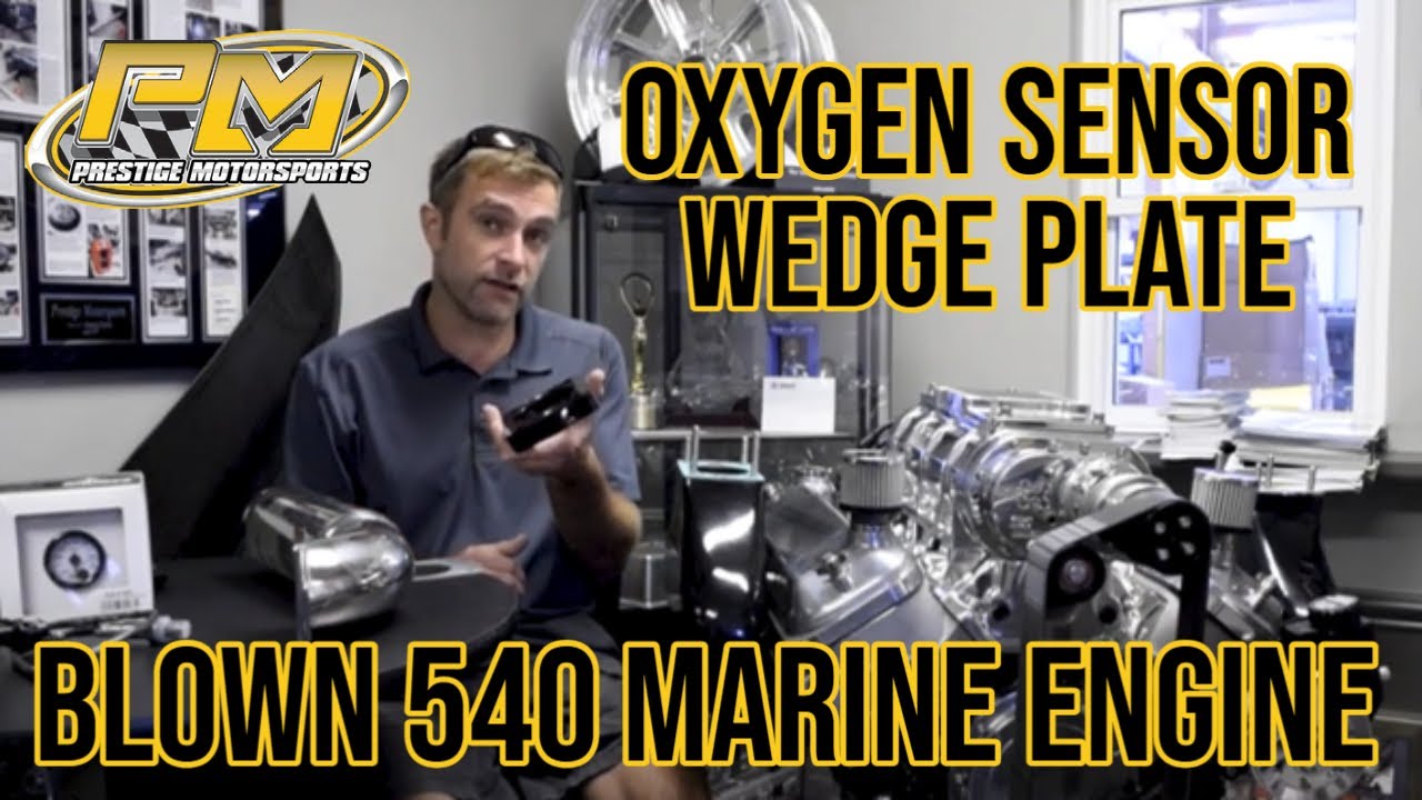 Marine Engine Oxygen Sensor Wedge Plate on Blown 540 Big Block at ...
