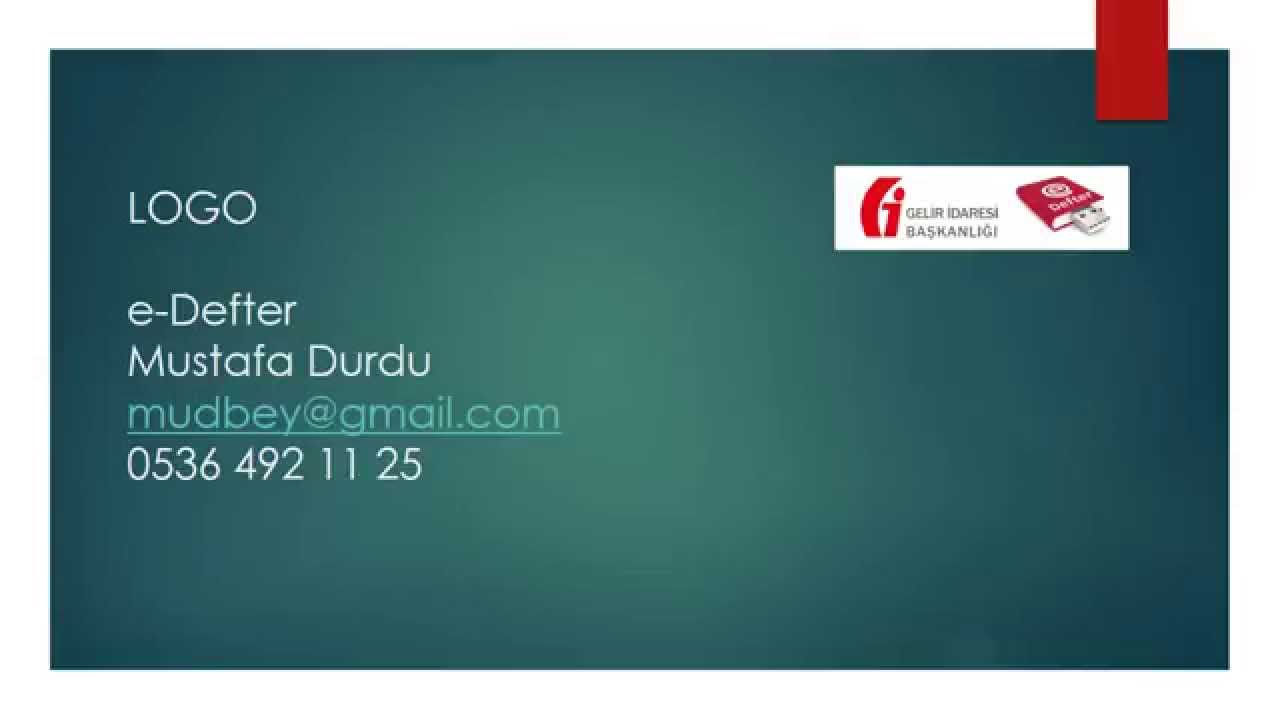 Logo e Defter - YouTube