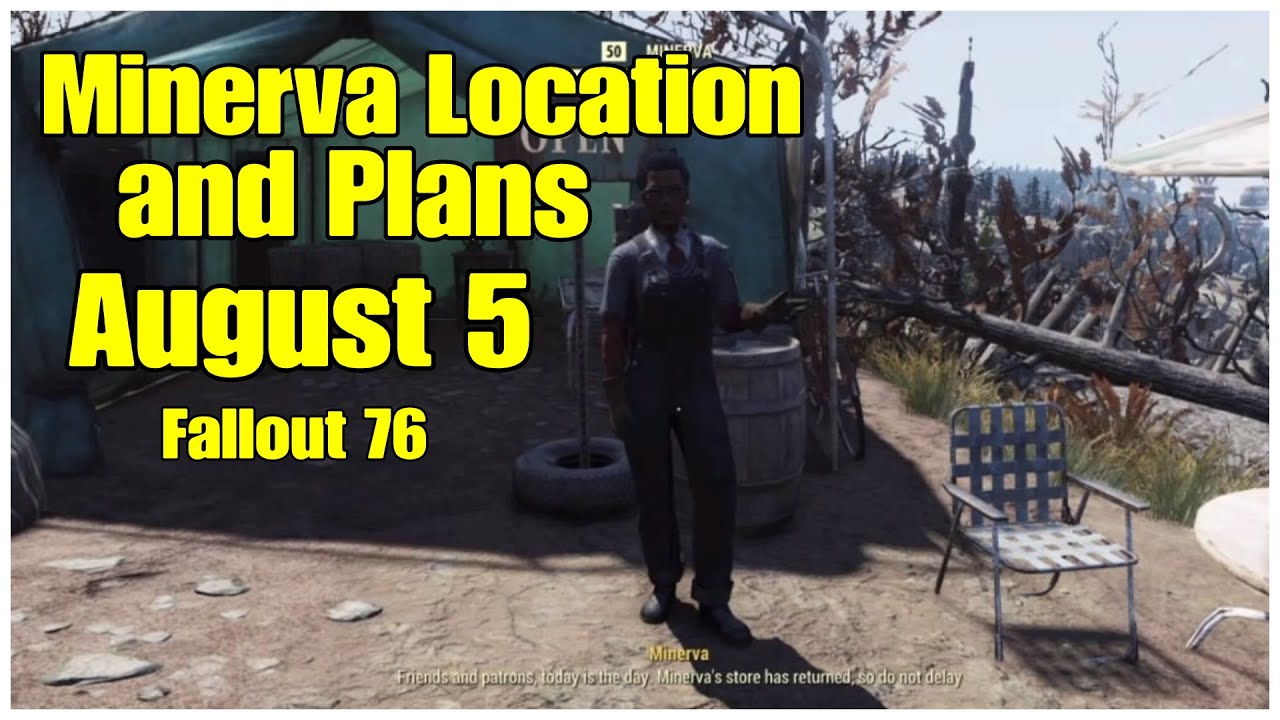 Fallout 76: Minerva AUGUST 5 Location and Plans in 90 Seconds - YouTube