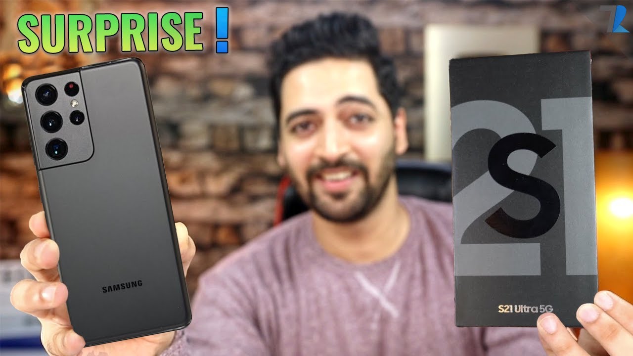 Samsung Galaxy S21 Ultra 5G - Unboxing With Surprise ! - YouTube