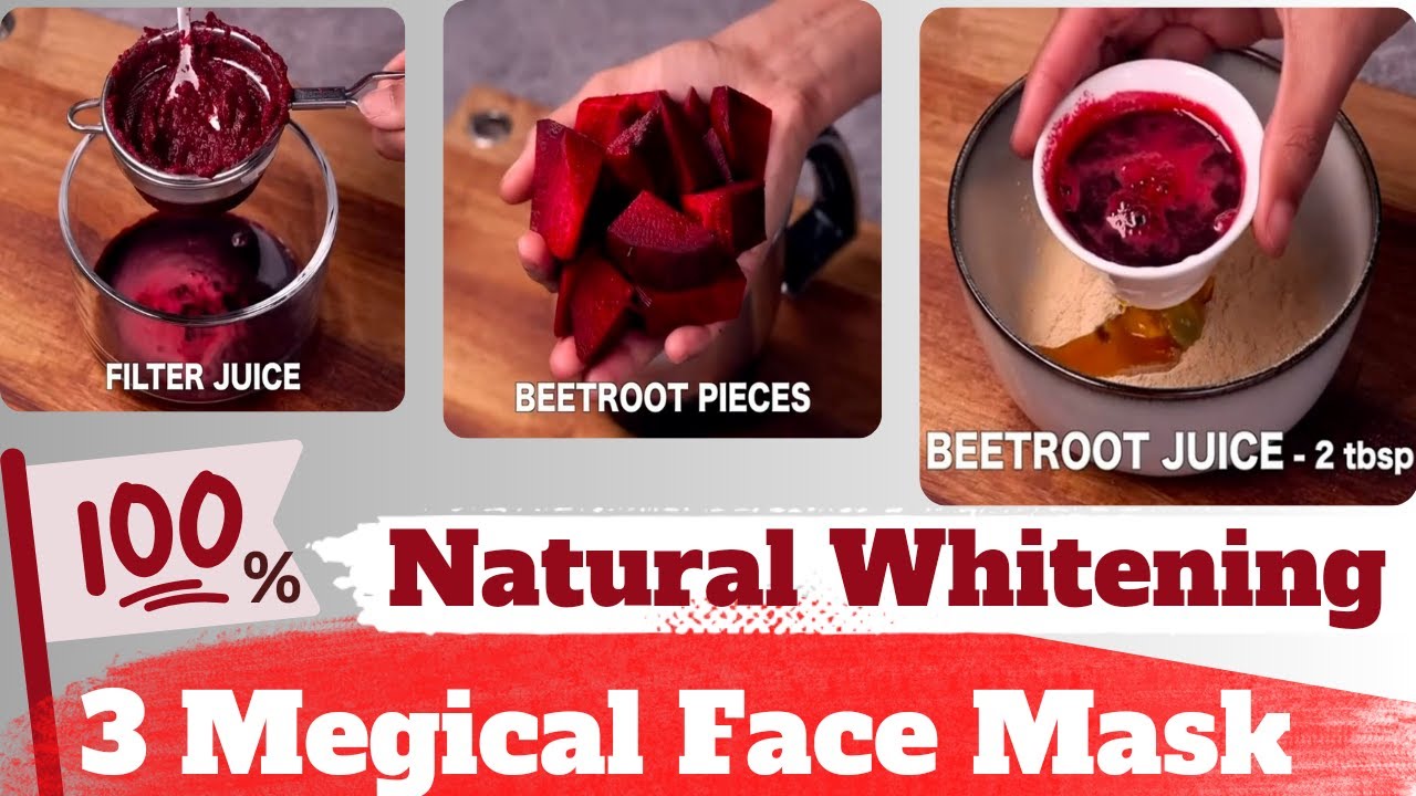 3 DIY beetroot face pack for natural Glowing Skin| Skin care remedies ...