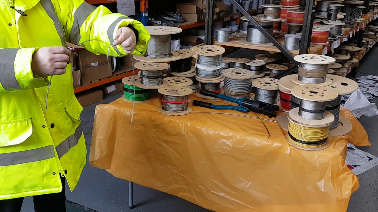 7x19 Stainless Steel Wire Rope - GS Products.co.uk - YouTube