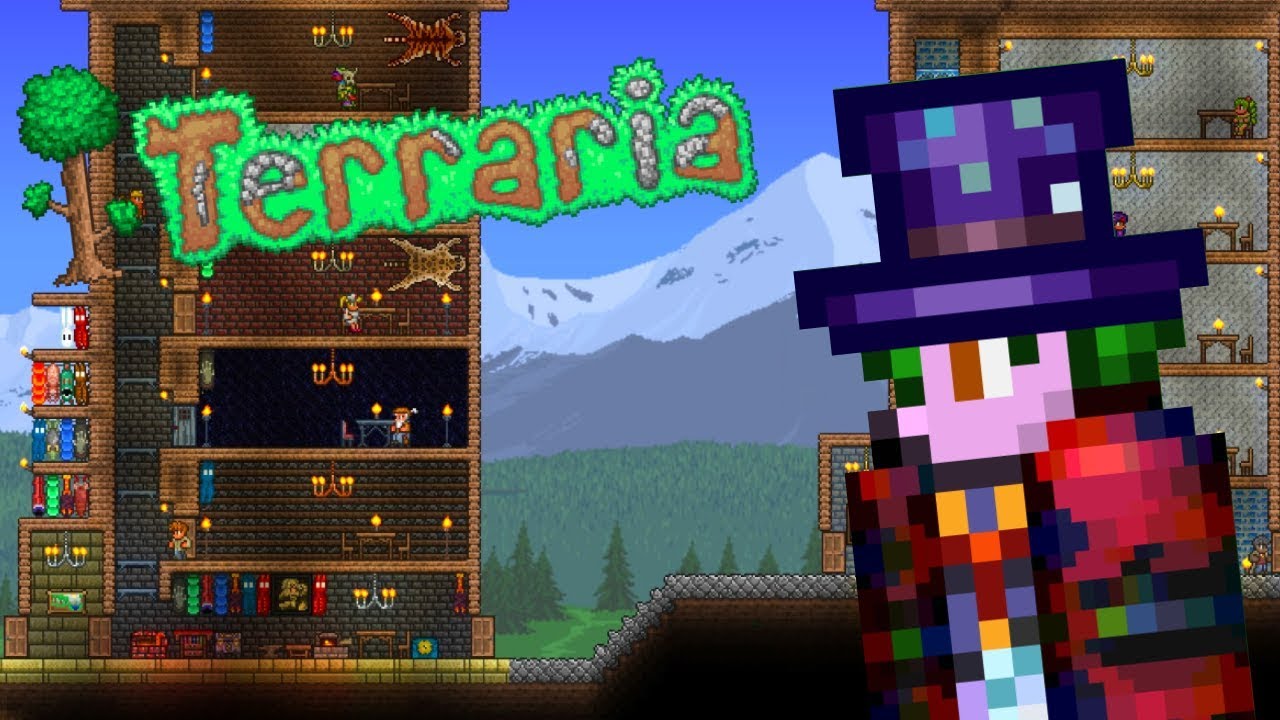 BUILDING MY NEW BIG HOUSE + Minecart System - Terraria Livestream ...