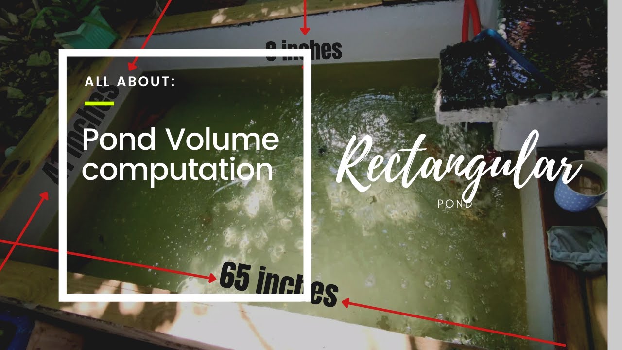 How to compute pond volume? - YouTube