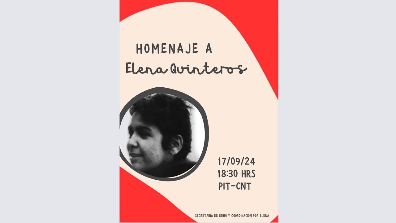 Homenaje a Elena Quinteros - YouTube
