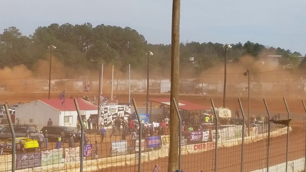 Benji Hicks goes for a wild ride at Cherokee Speedway March 3rd 2019 ...