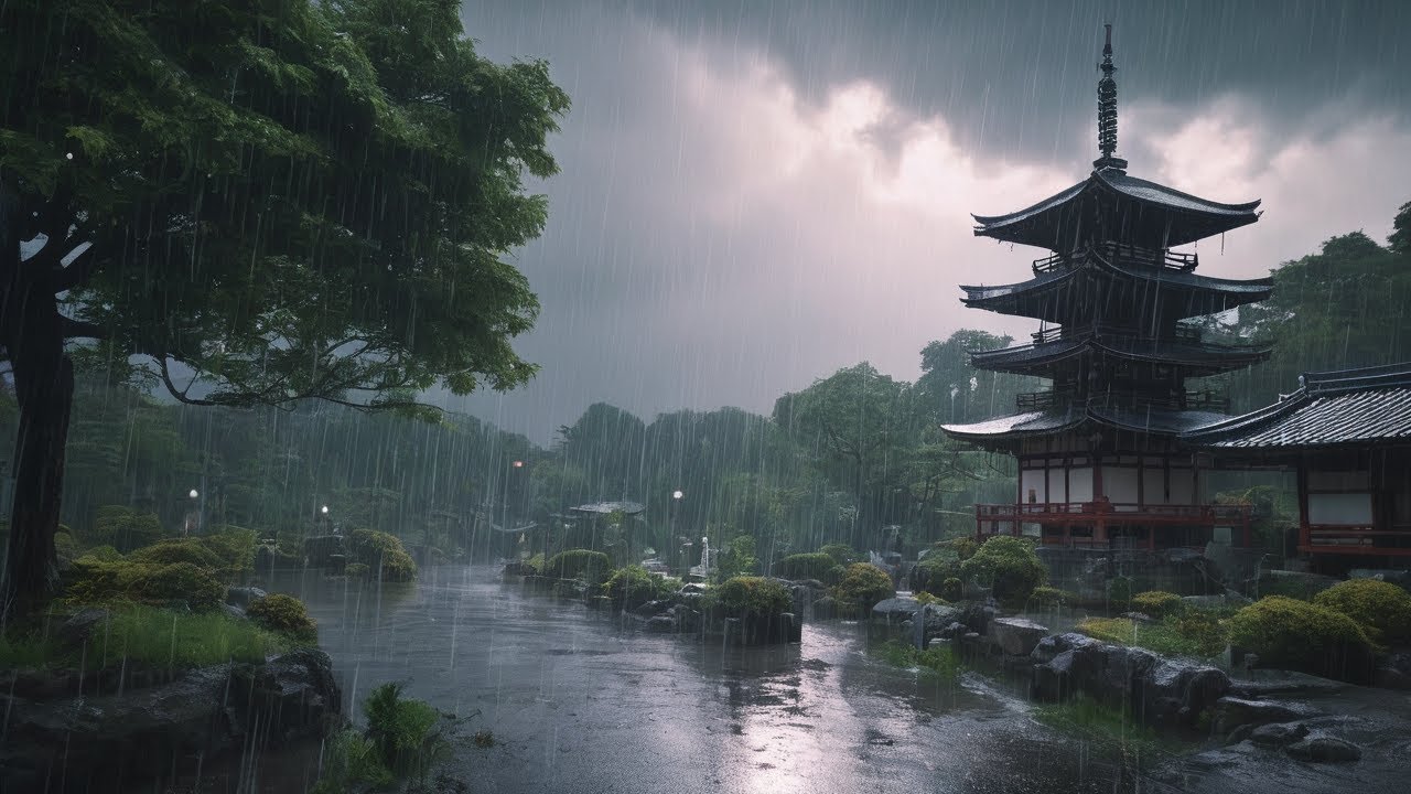 The sound of rain falling on the roof makes me sleepy. | Rain Sounds ...