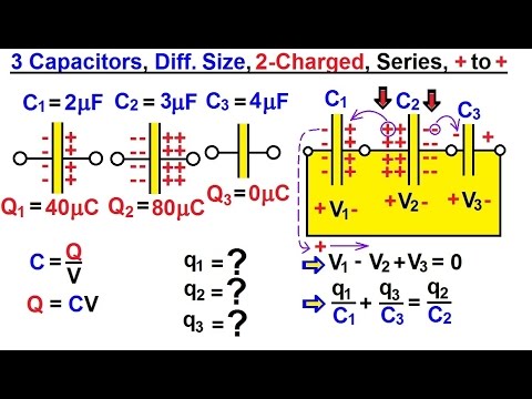 Physics - E&M: Dis- and Re-Connecting Capacitors (13 of 16) 3-Cap ...