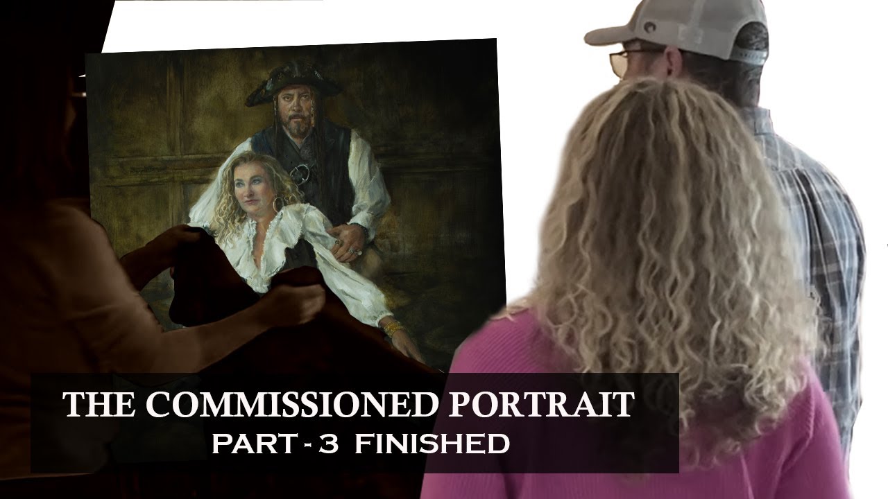 How to Create Commissioned Portrait Paintings - Part 3 Finished - YouTube