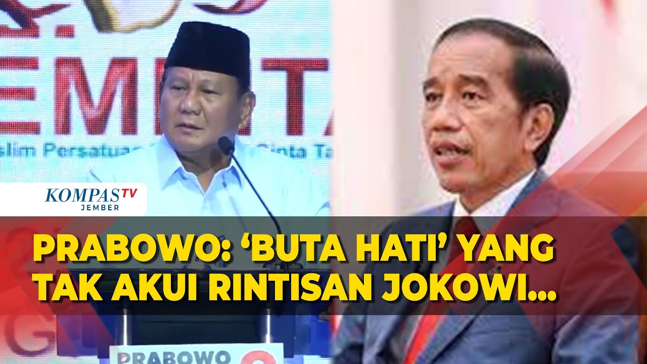 Capres Prabowo Soroti Perdamaian: Hanya Orang Buta Hati yang Tak Akui Rintisan Jokowi - YouTube