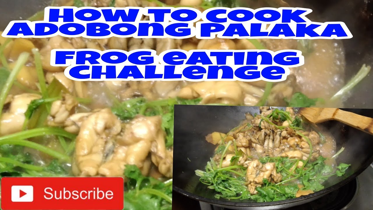 How to cook Adobong Palaka (Frog eating challenge) - YouTube