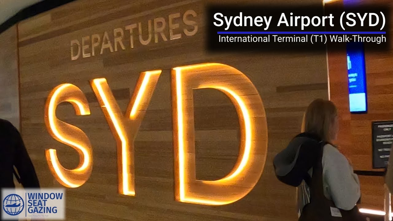 Sydney (SYD) Airport International Terminal (T1) Walk-Through / 4K ...