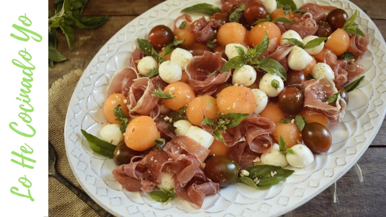Receta de Ensalada de Jamón Serrano y Melón | LHCY - YouTube