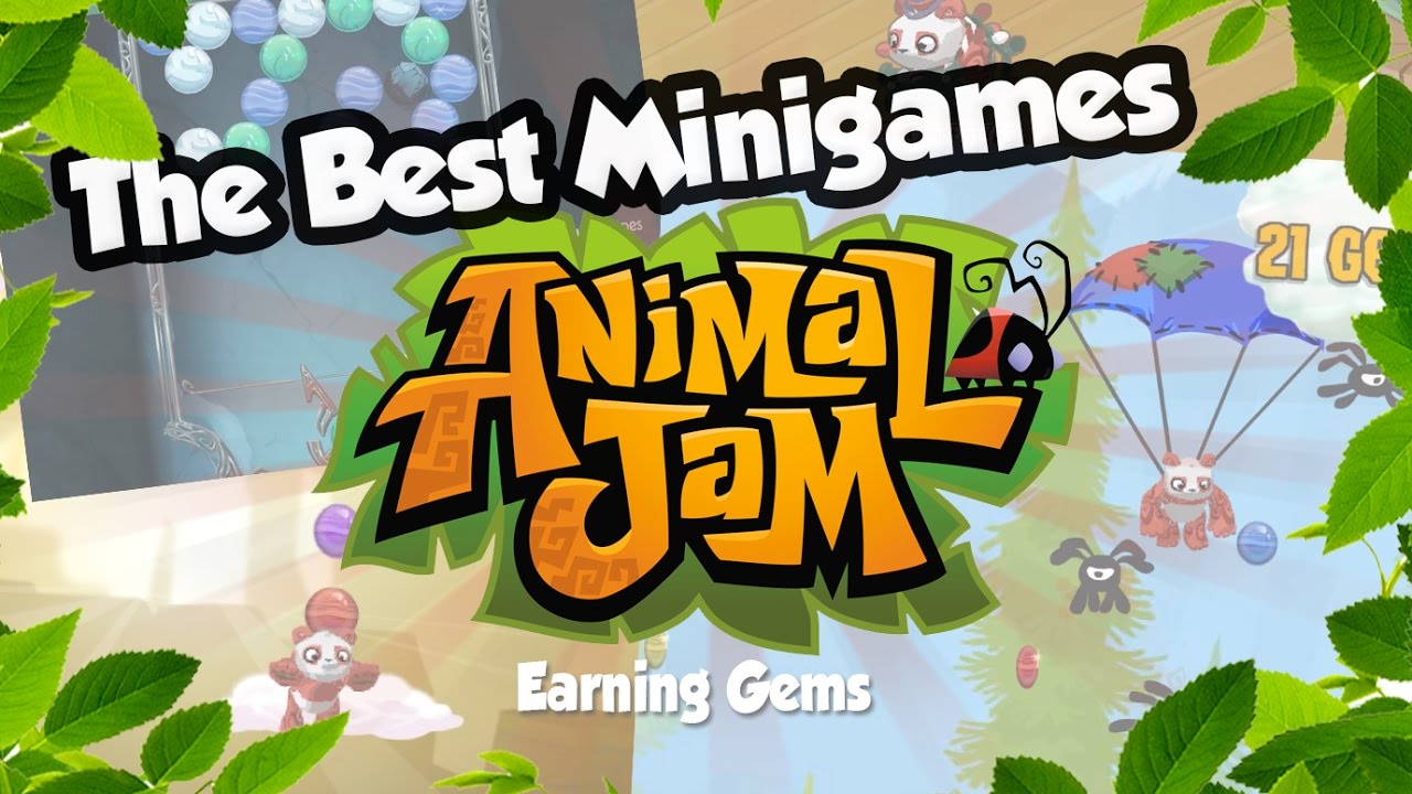 The Best MiniGames on Animal Jam (Earning Gems) - YouTube