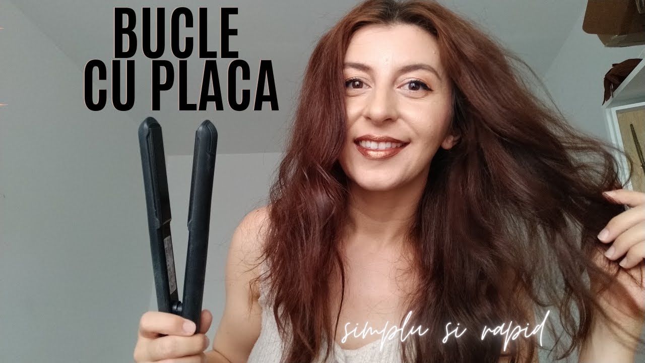 Bucle CU PLACA | trebuie sa incerci aceasta metoda! |Mândră la oglindă ...