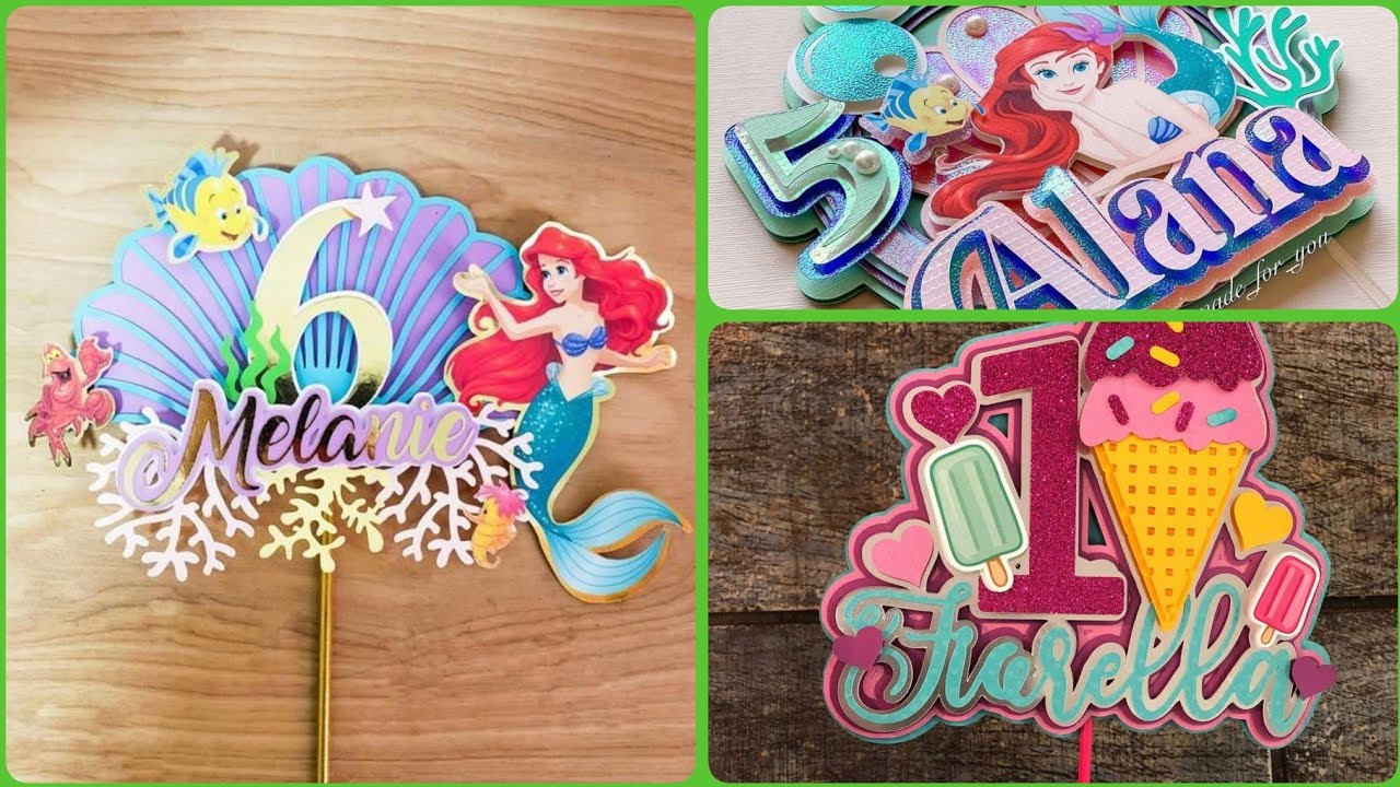 50+ cake topper ideas by Easy Paper art - YouTube