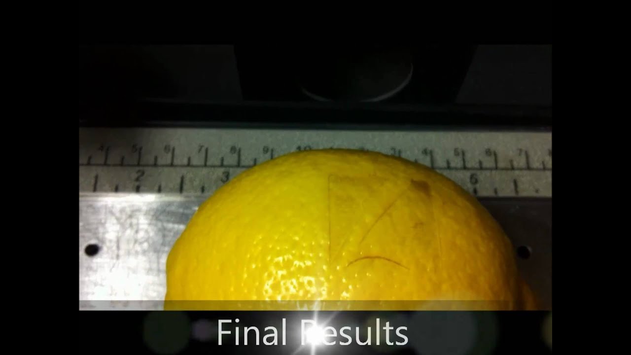 Laser Engraving a LEMON How to - YouTube