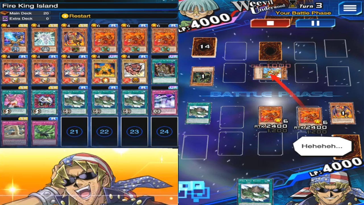 Yu-Gi-Oh! Duel Links (Fire King Island + Red Dragon Ninja Combo) Bandit ...