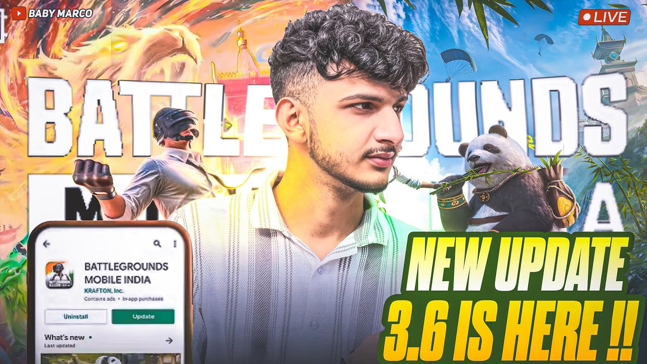 BGMI LIVE -🔥FINALLY BGMI 3.6 UPDATE IS HERE | Sacred Quartet MODE ...