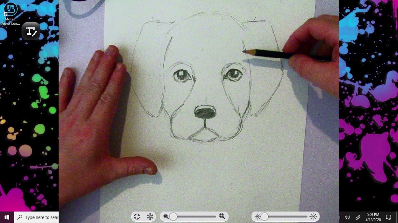 Realistic Puppy Drawing 4th-5th Grade - YouTube