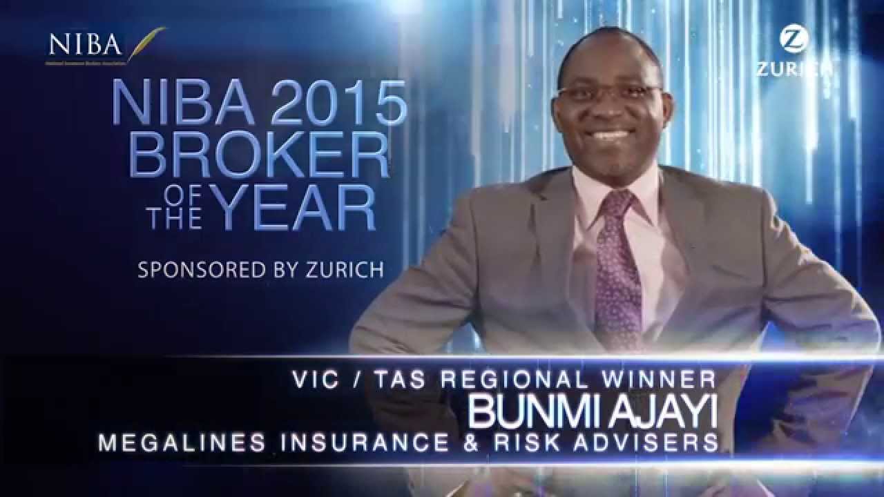 Bunmi Ajayi - Australian Insurance Broker of the year 2015 - YouTube