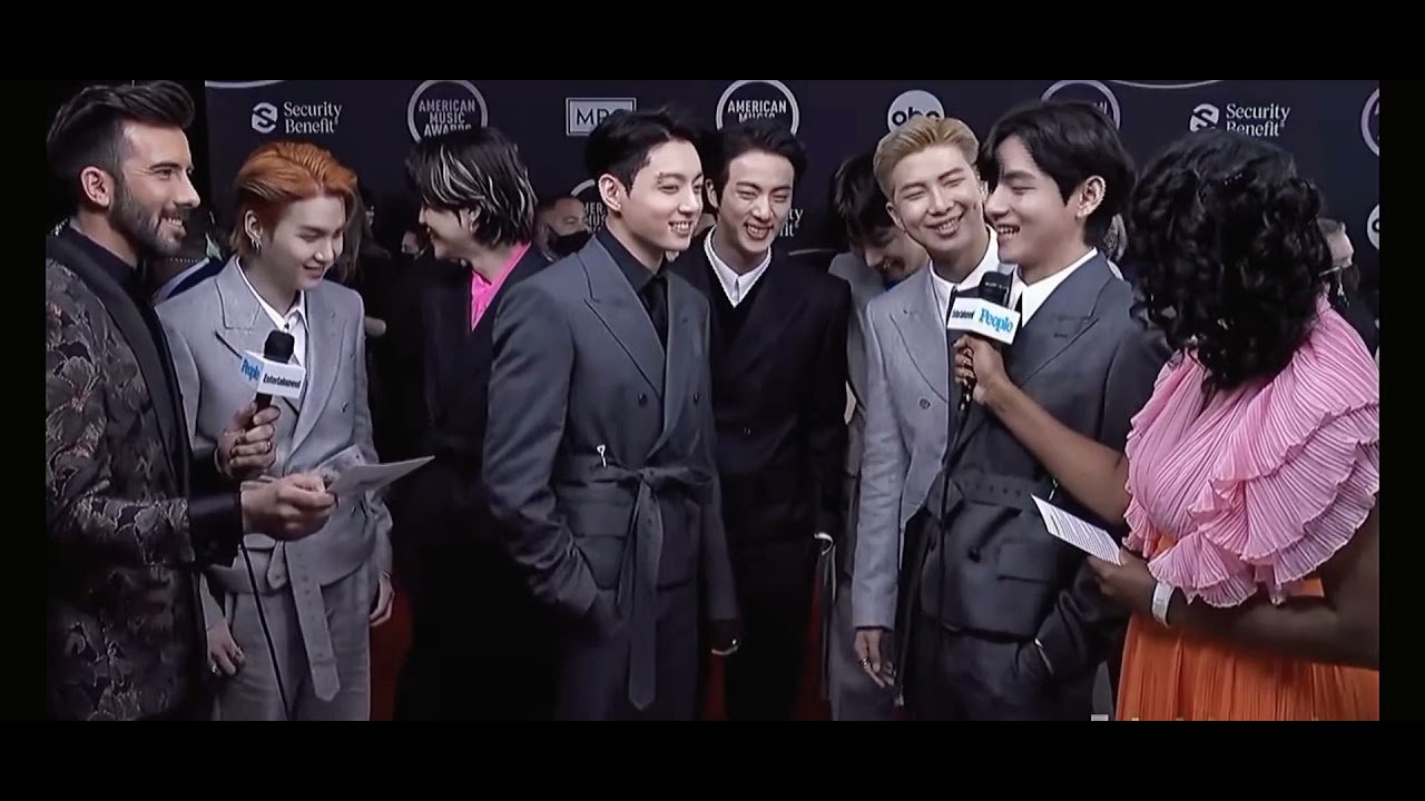 •BTS• AMA 2021 Red Carpet Interview - YouTube