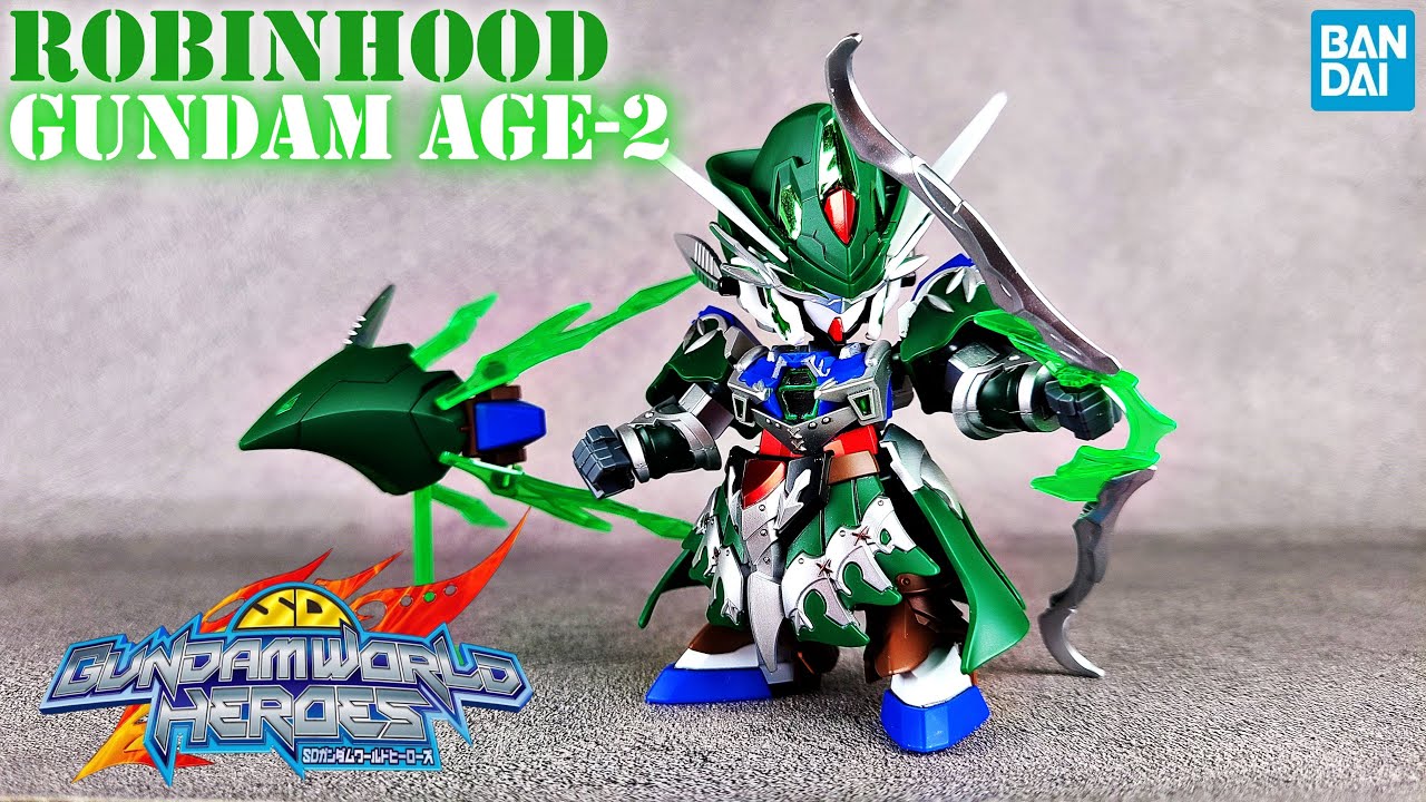 [SD건담 월드 히어로즈] 로빈훗 건담 에이지2 [SDW HEROES] ROBINHOOD GUNDAM AGE-2 - YouTube