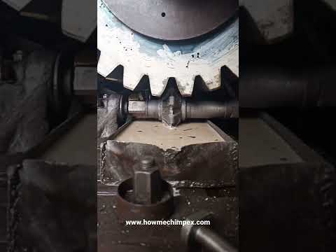 Big Spur Gear Manufacturing Process | Full Depth Involute with Tooth ...