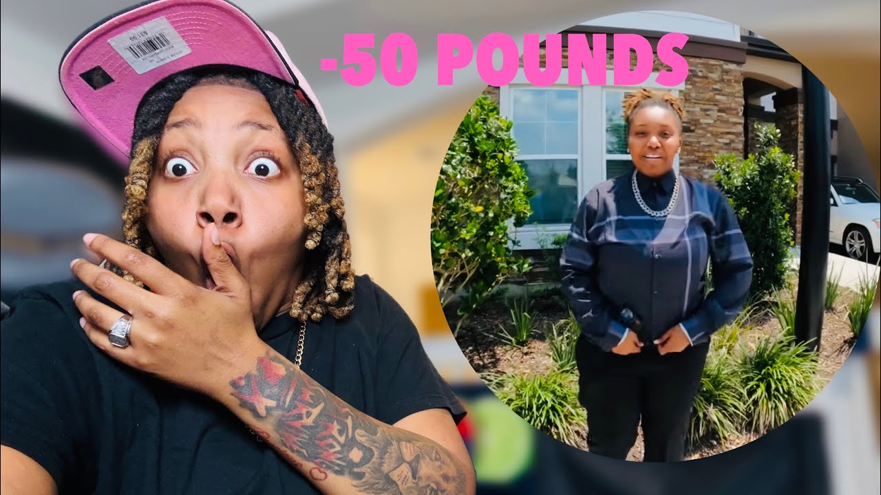 FRUIT REACTS TO HOW BIG SHE WAS BEFORE LOSING 50 POUNDS 😳 - YouTube