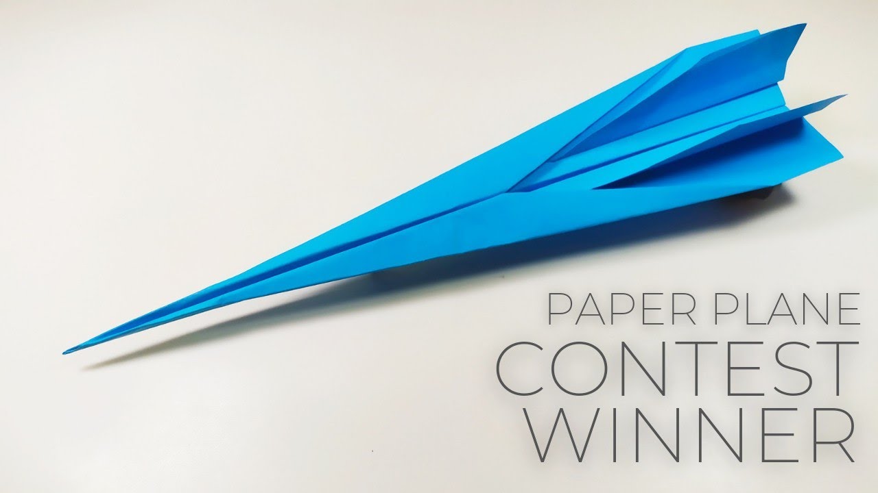 WORLD CHAMPION PAPER PLANE | BEST Paper Airplane That Fly Fast | Cara ...
