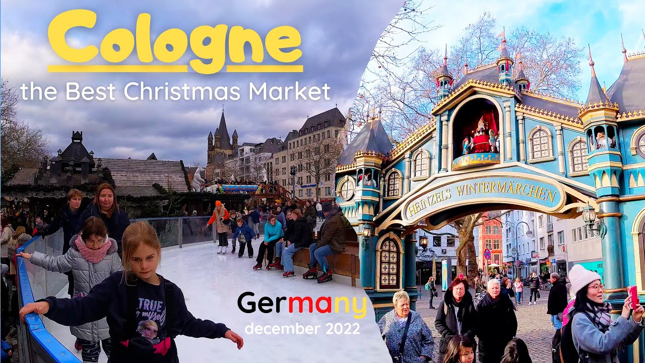 Cologne - the Best Christmas Market. 4K Walk tour Germany - YouTube