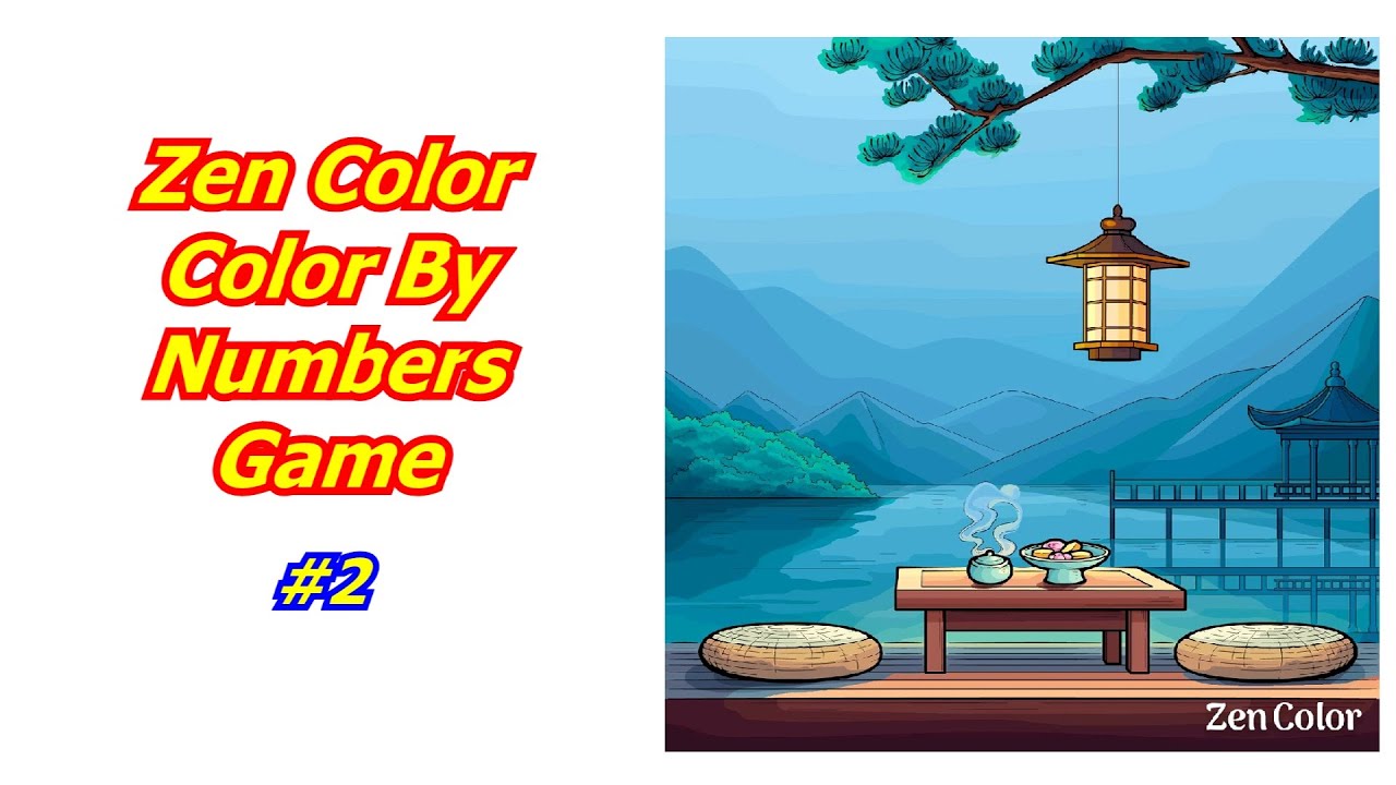 Zen Color - Color By Number Walk Through 2 - YouTube